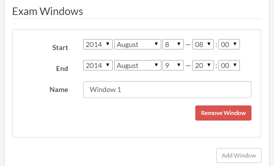 ProctorU Scheduling System: Creating Exams